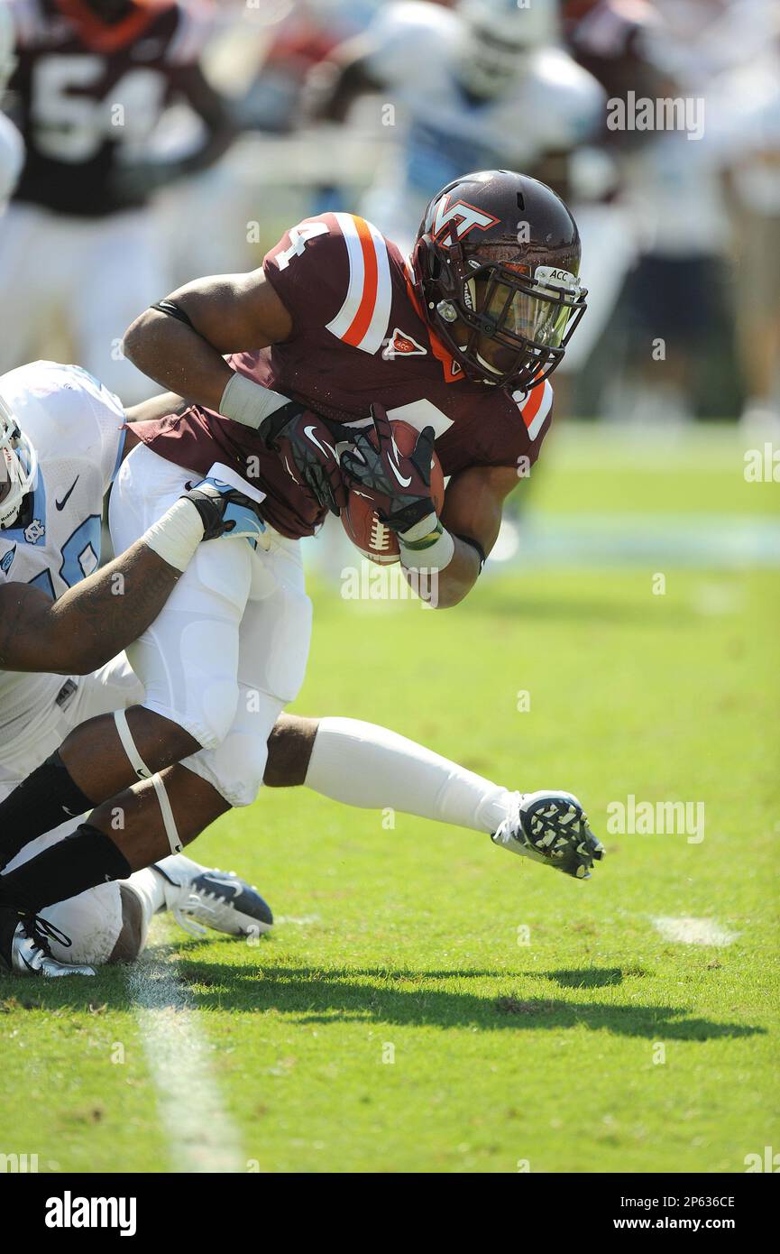 Virginia Tech Hokies JC Coleman (4) in action during a game against ...