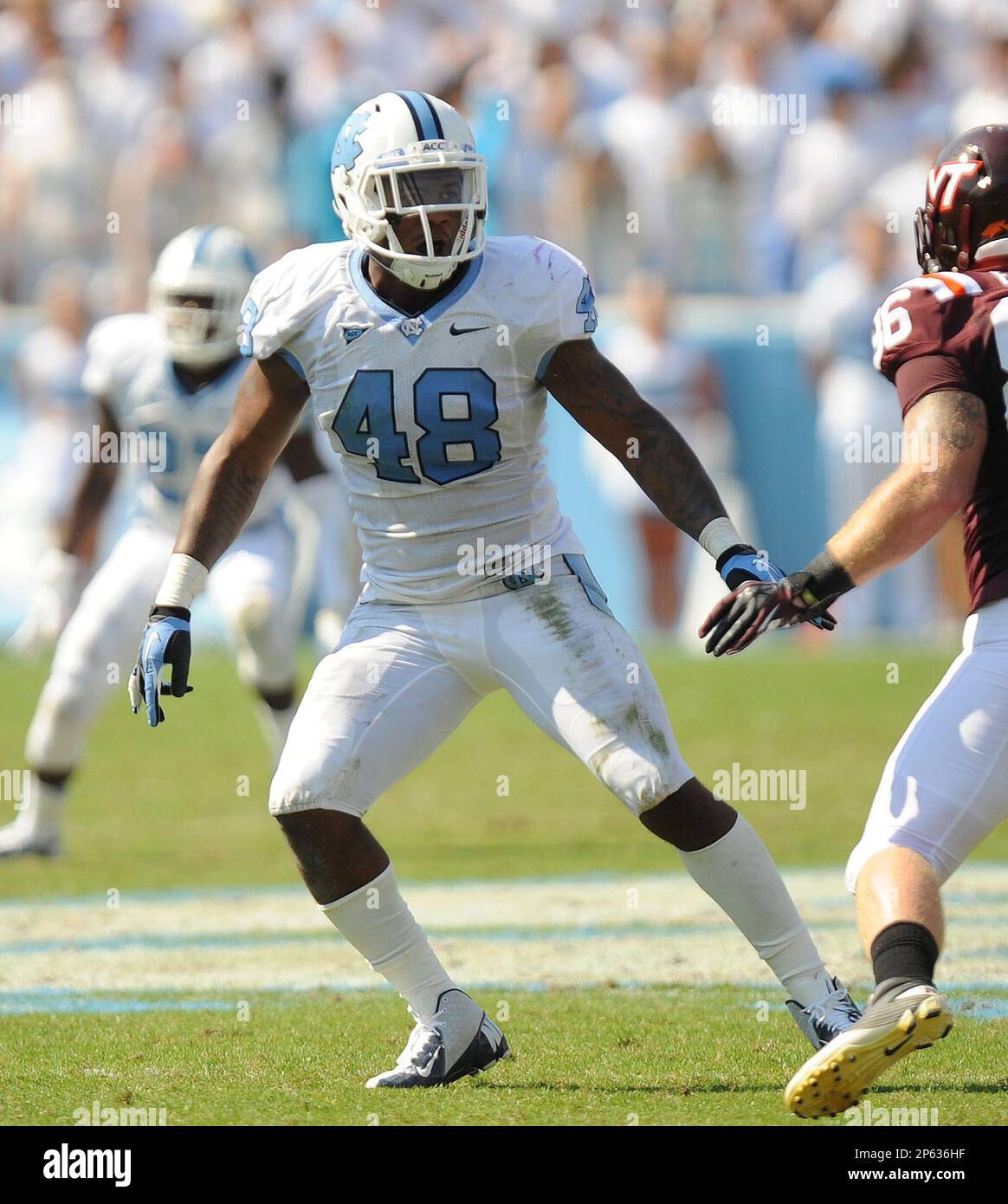 North Carolina Tarheels Kevin Reddick (48) in action during a game ...