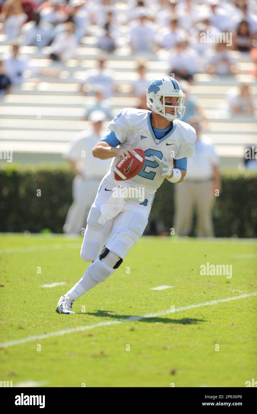 North Carolina Tarheels Bryn Renner (2) in action during a game against ...