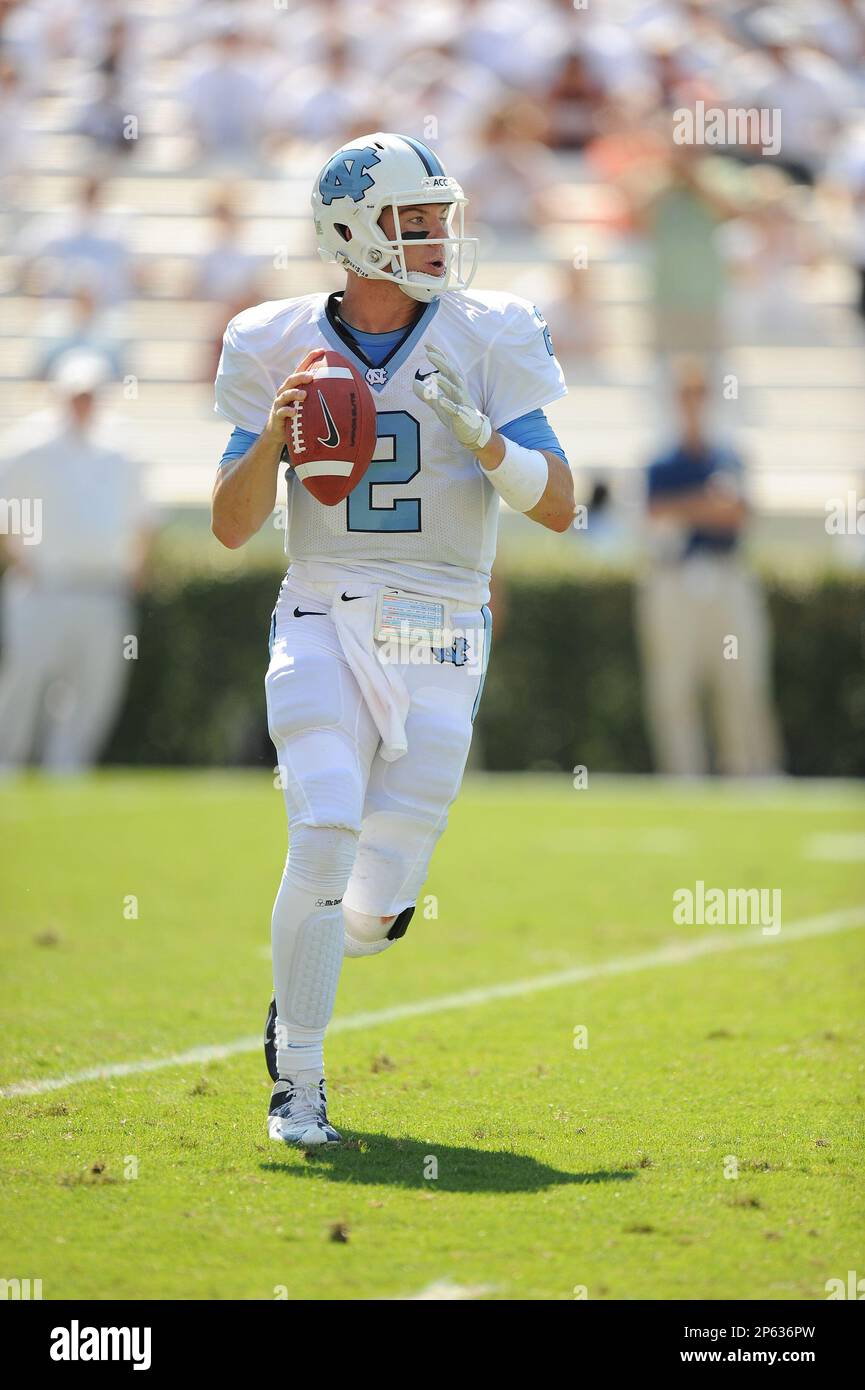 North Carolina Tarheels Bryn Renner (2) in action during a game against ...