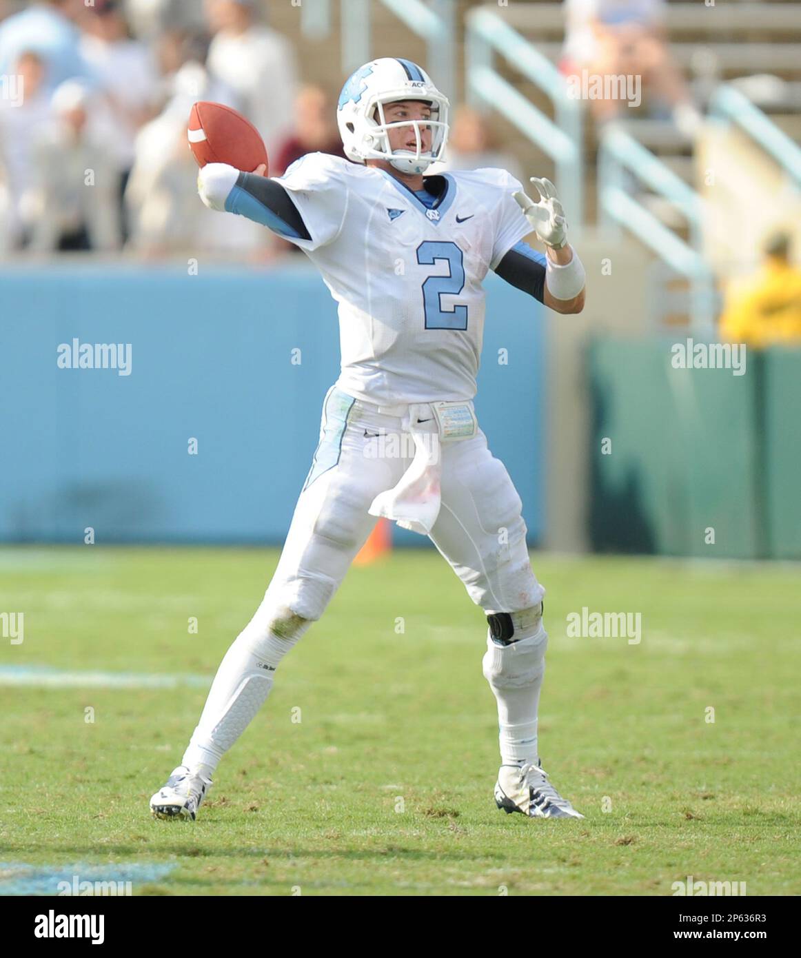 North Carolina Tarheels Bryn Renner (2) in action during a game against ...