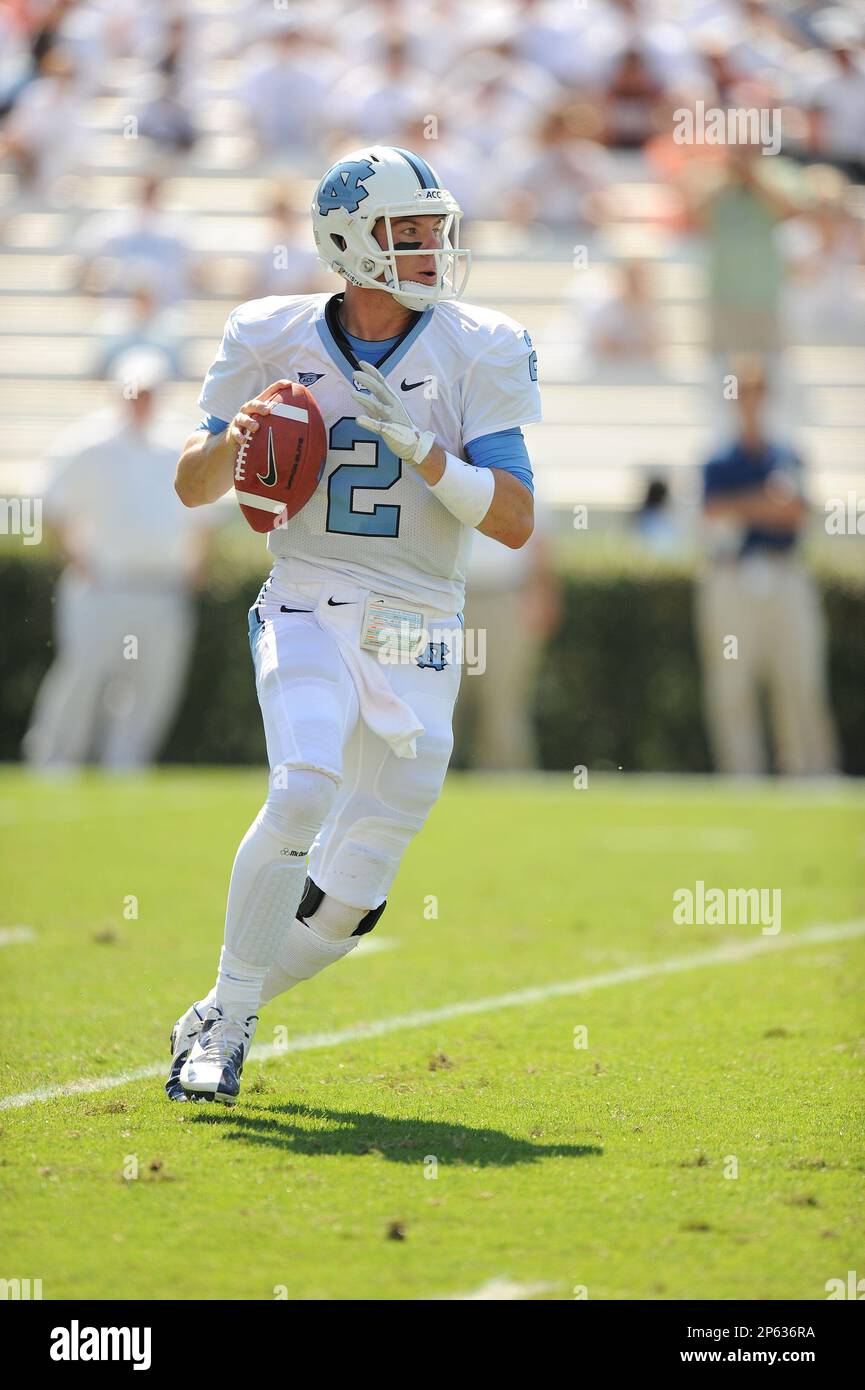North Carolina Tarheels Bryn Renner (2) in action during a game against ...