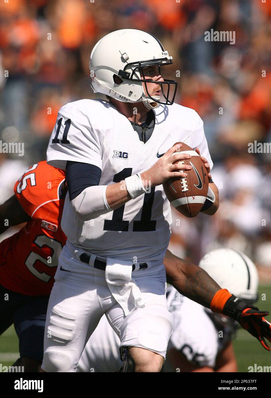 Penn State Nittany Lions Matt McGloin (11) in action during a game ...