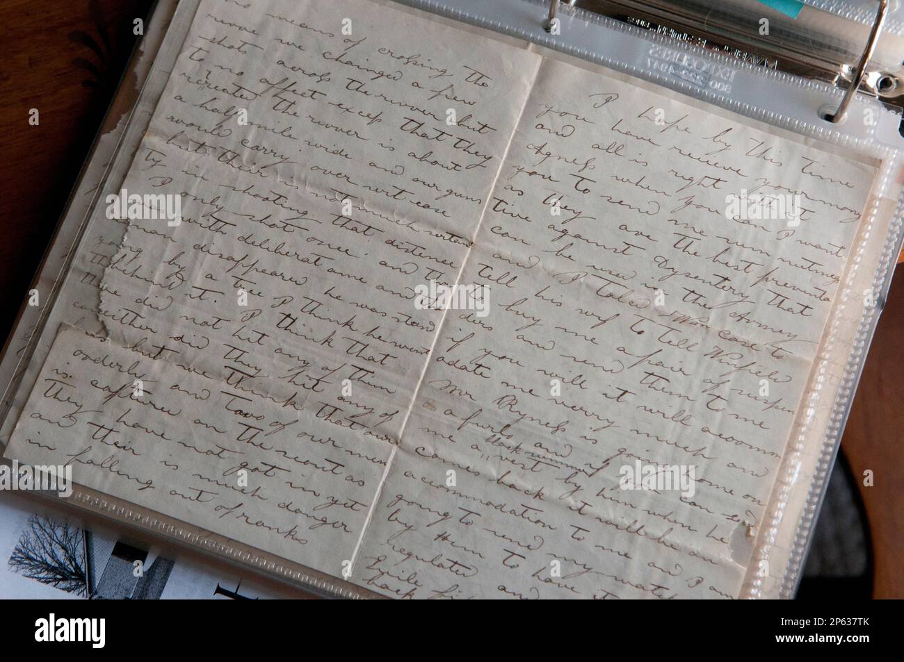 In this Sept. 21, 2012 photo, a letter used in the book entitled 'The ...
