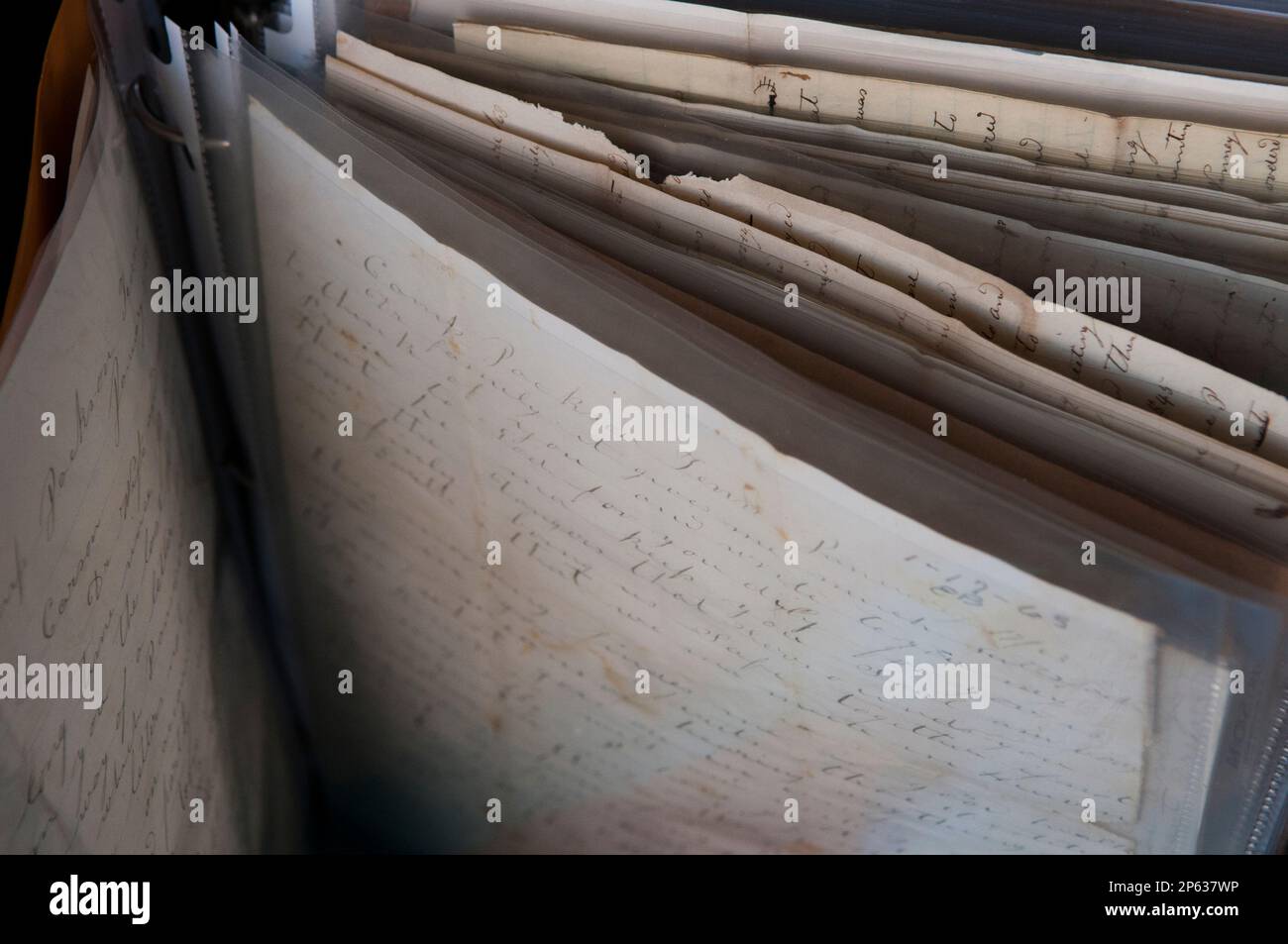 In this Sept. 21, 2012 photo, Civil War Letters of Harrison Harmon ...