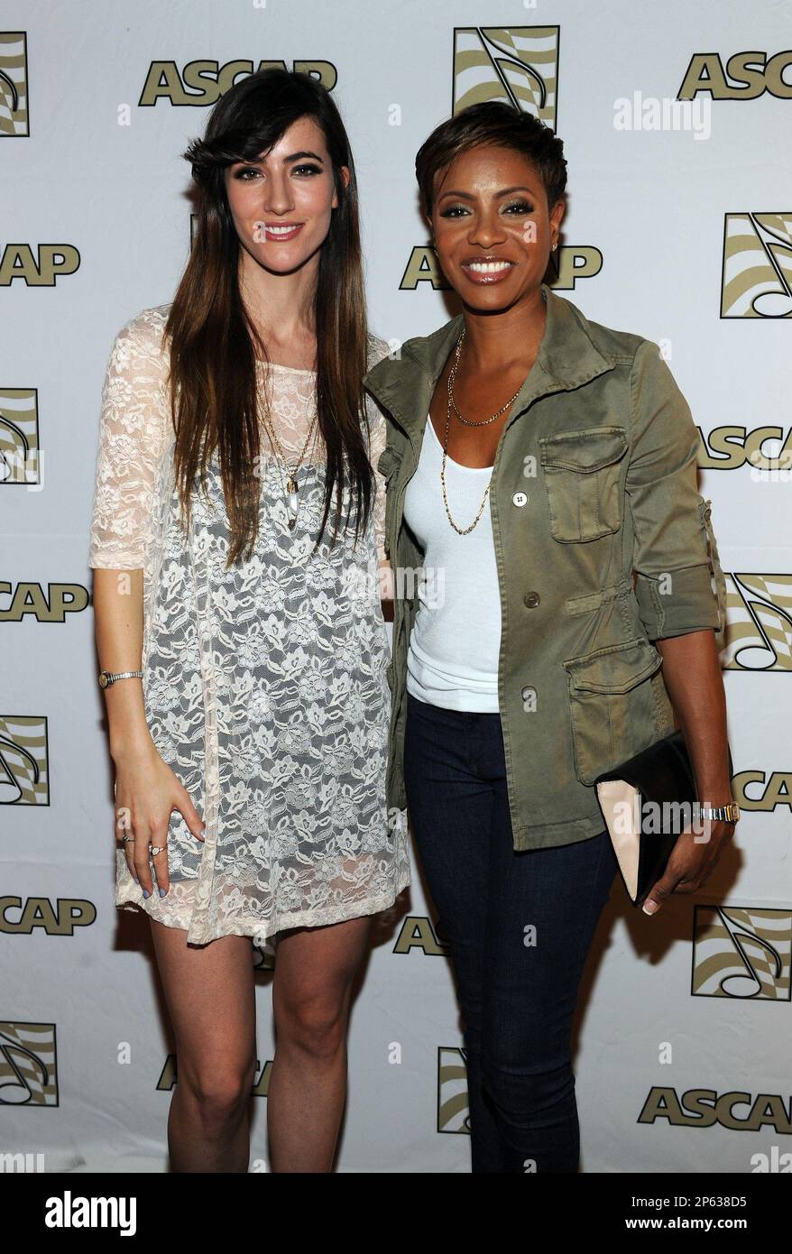 HOLLYWOOD, CA - OCTOBER 17: Singer Nylo (L) and Moderator MC Lyte ...