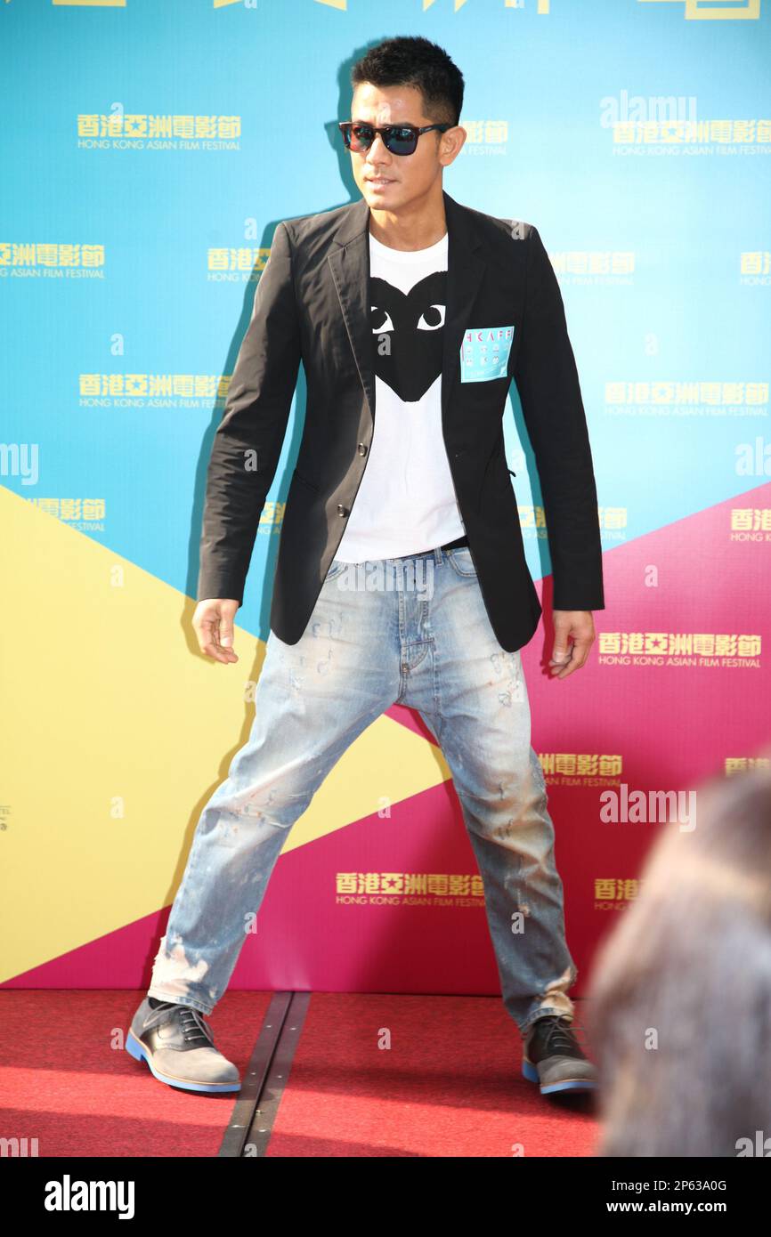 Aaron Kwok attended the press conference of Hong Kong Aisa Film ...