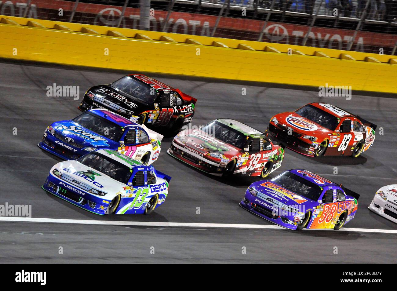 Casey Mears (13) during the NASCAR Sprint Cup Series auto race at ...