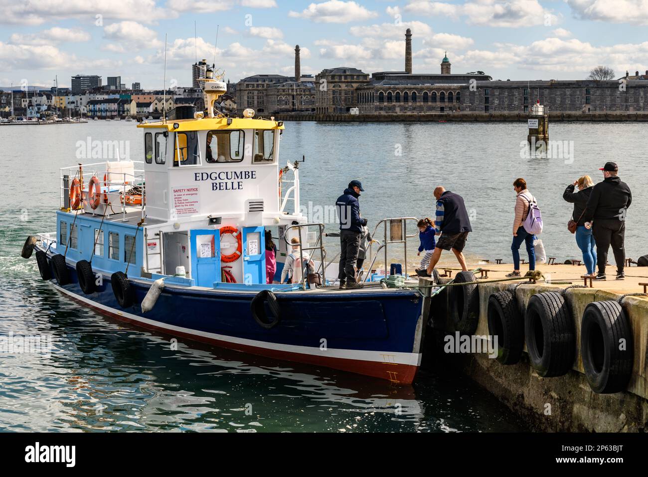 Mount Edgecombe Ferry Plymouth England Stock Photo - Alamy