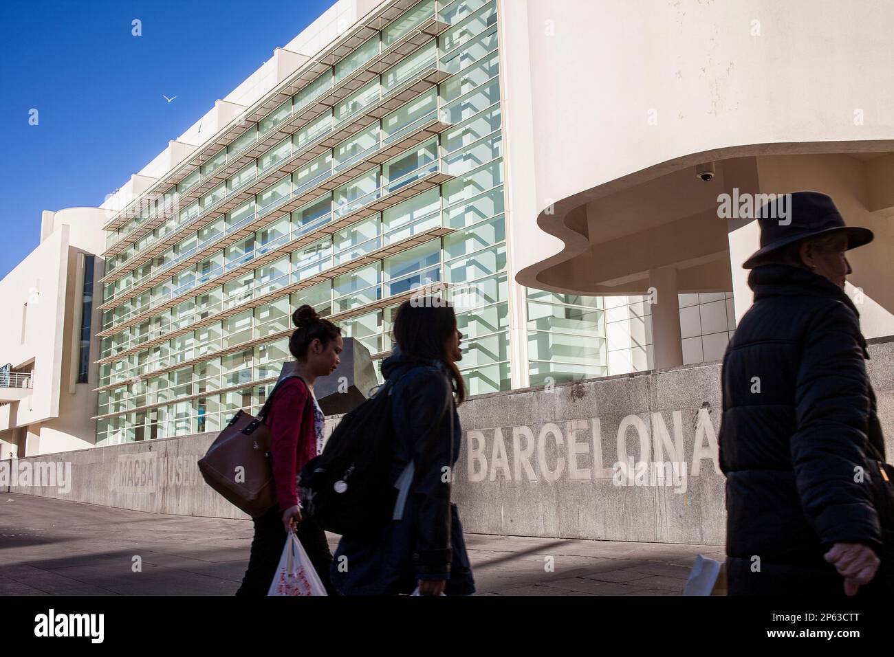 Museum of Contemporary Art of Barcelona (MACBA), Barcelona. Catalonia ...