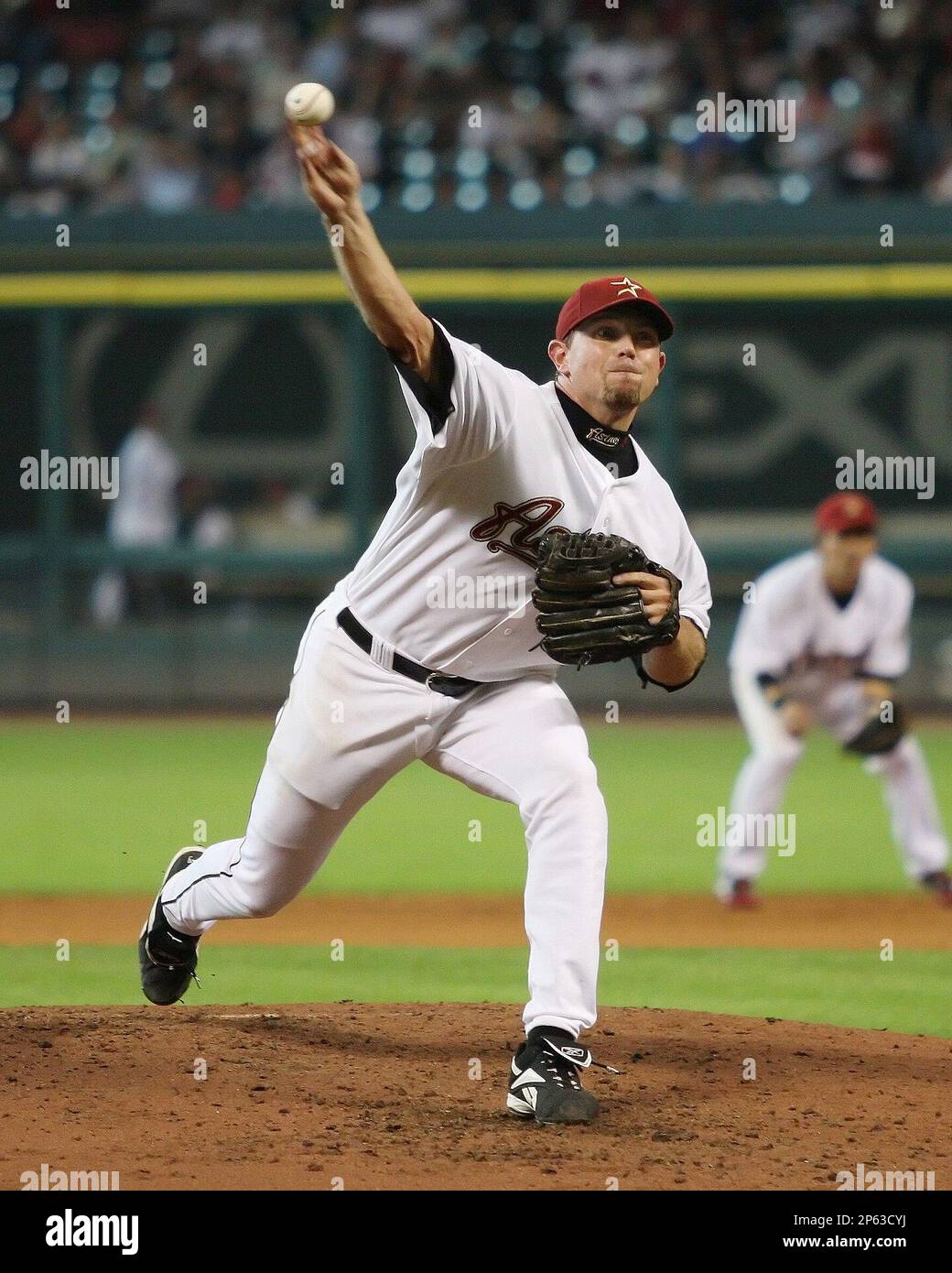 Astros pitcher Brian Moehler on Saturday May 24, 2008 at Minute Maid ...