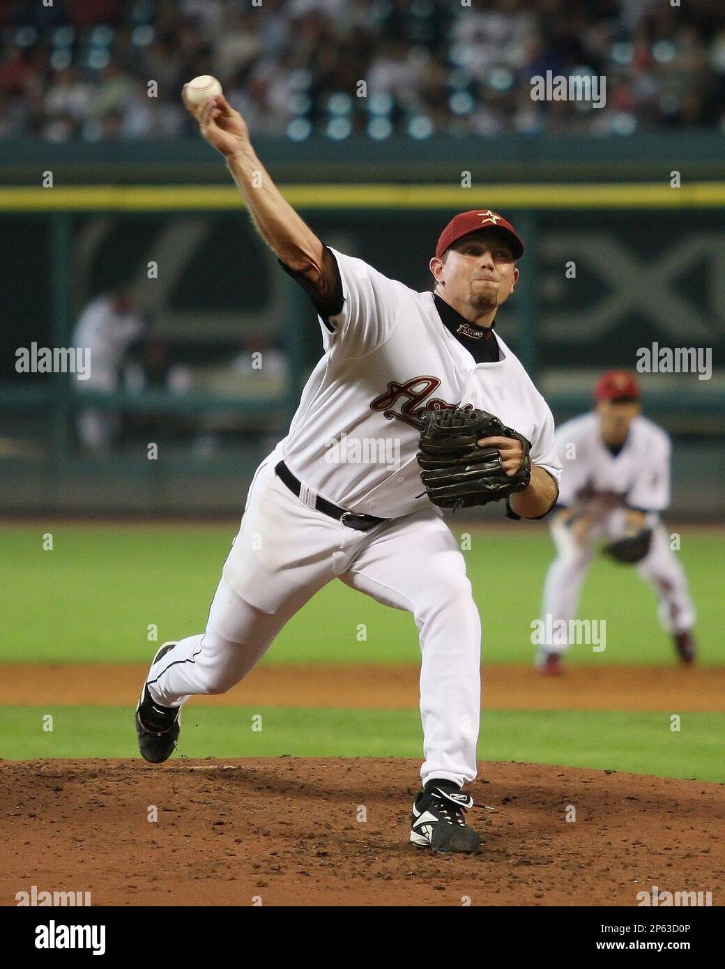 Astros pitcher Brian Moehler on Saturday May 24, 2008 at Minute Maid ...