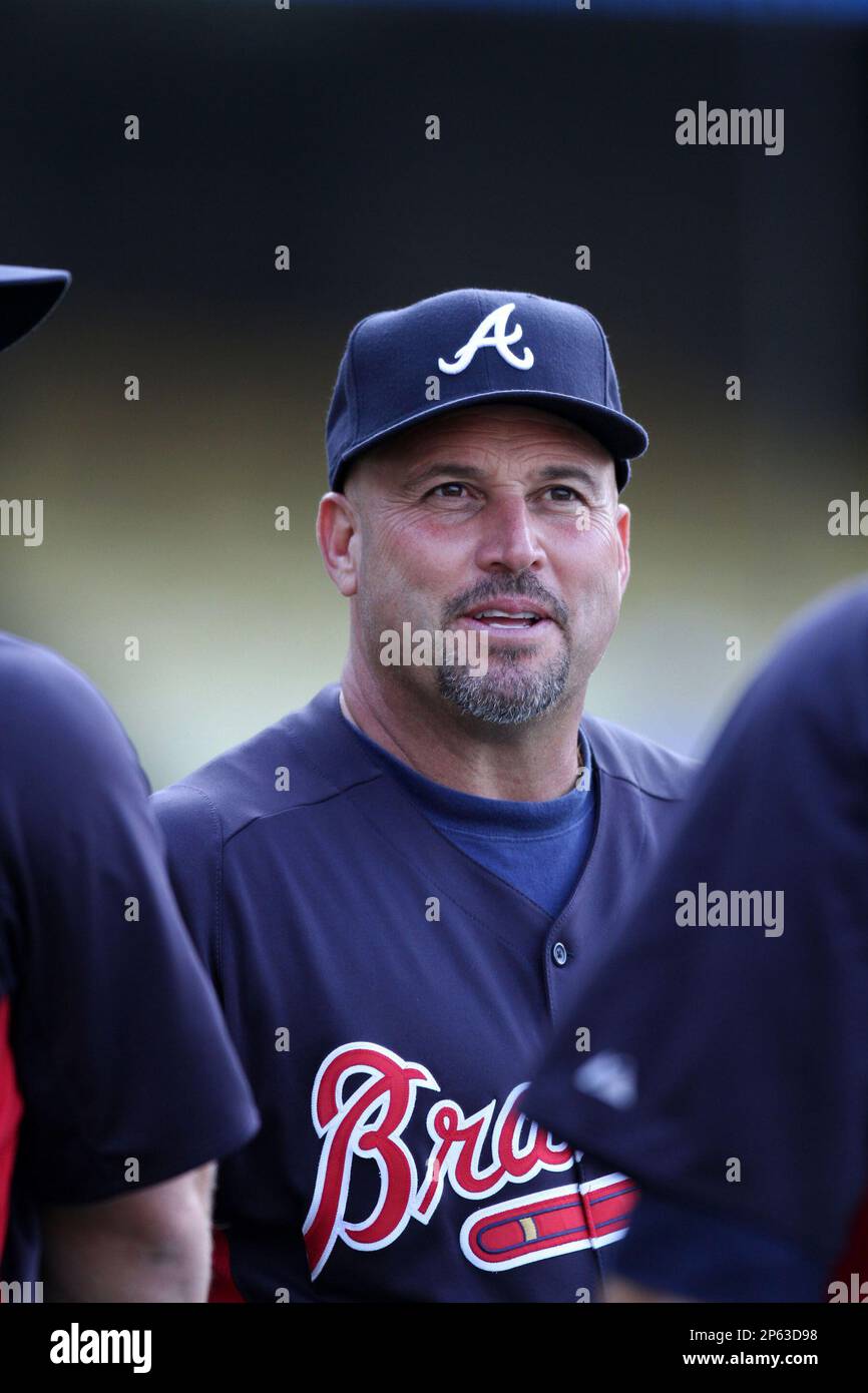 Fredi Gonzalez #33, manager of the Atlanta Braves, before game against ...