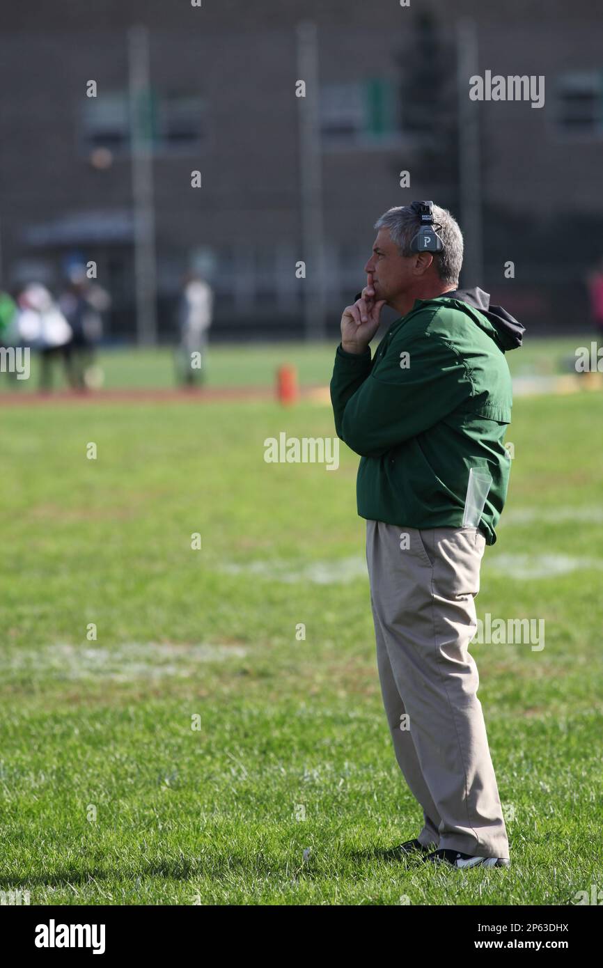 Holy Trinity Titans coach Tony Mascia is seen on the sidelines during a ...