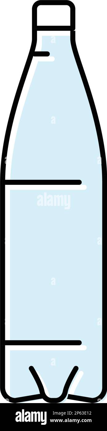 container water plastic bottle color icon vector illustration Stock ...