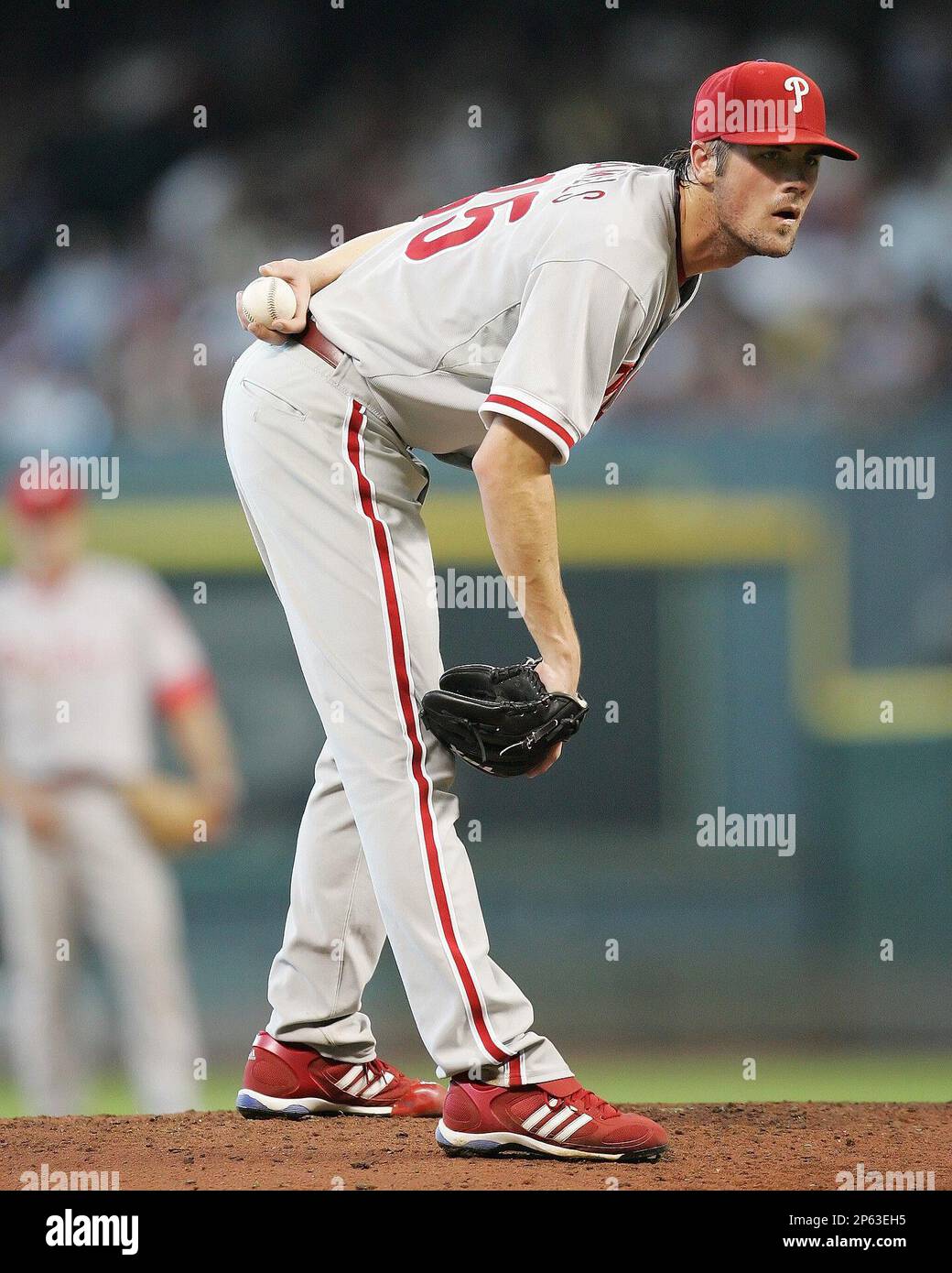 Phillies pitcher Cole Hamels on Sunday May 25, 2008 at Minute Maid Park ...