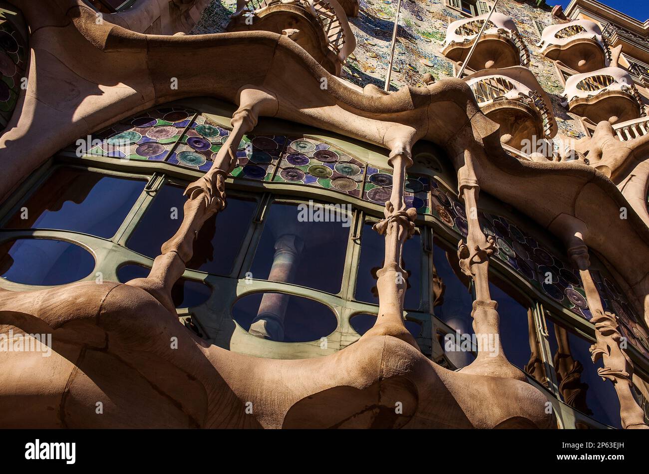 Casa Batllo (Batllo House) by Antonio Gaudi, Barcelona, Spain Stock ...