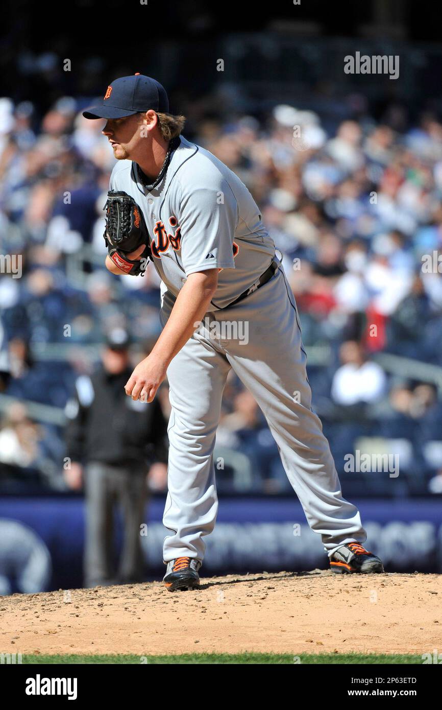 April 03, 2011; Bronx, NY, USA; Detroit Tigers pitcher Phil Coke (40 ...