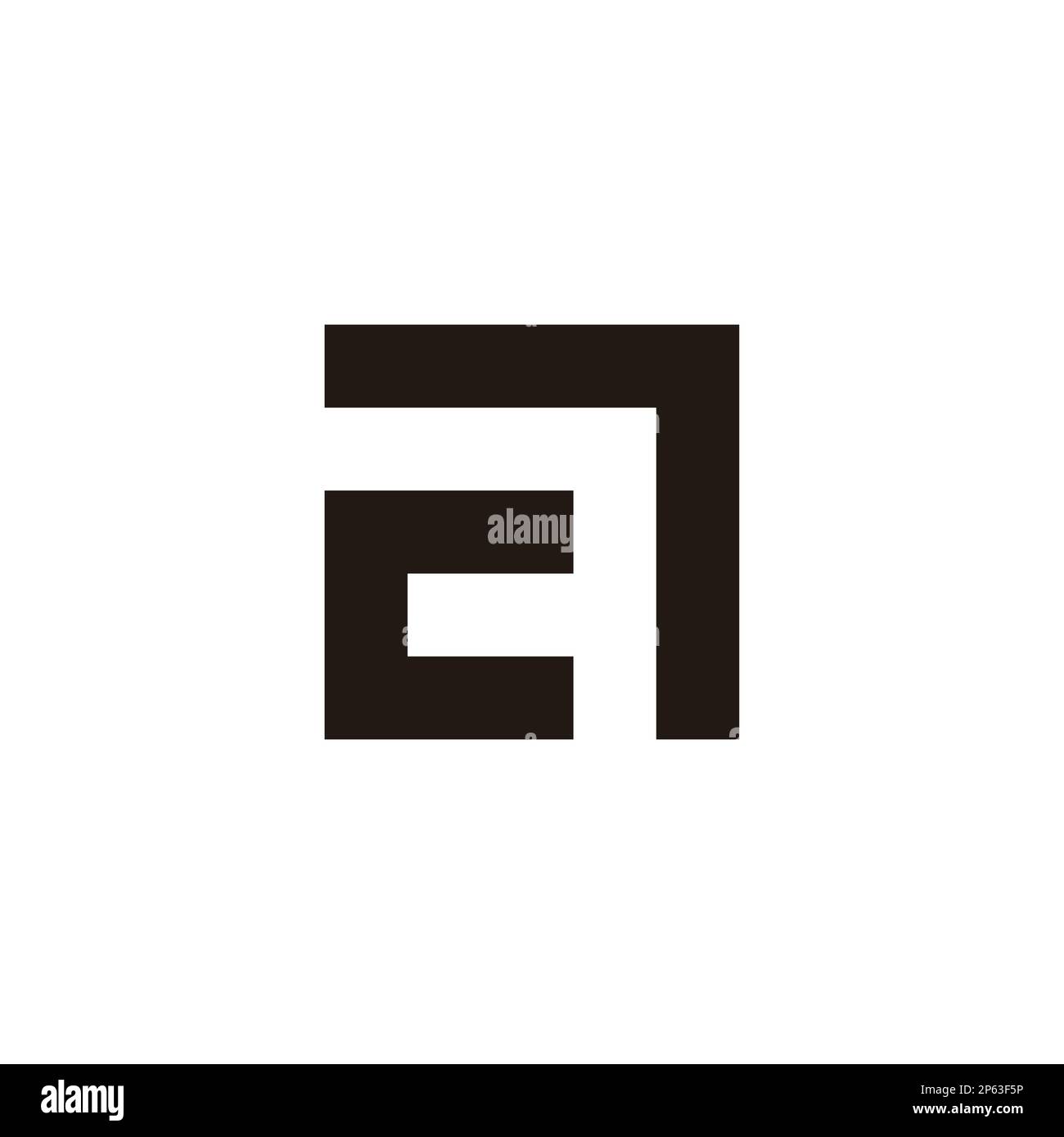 letter ca square geometric line simple logo vector Stock Vector Image ...