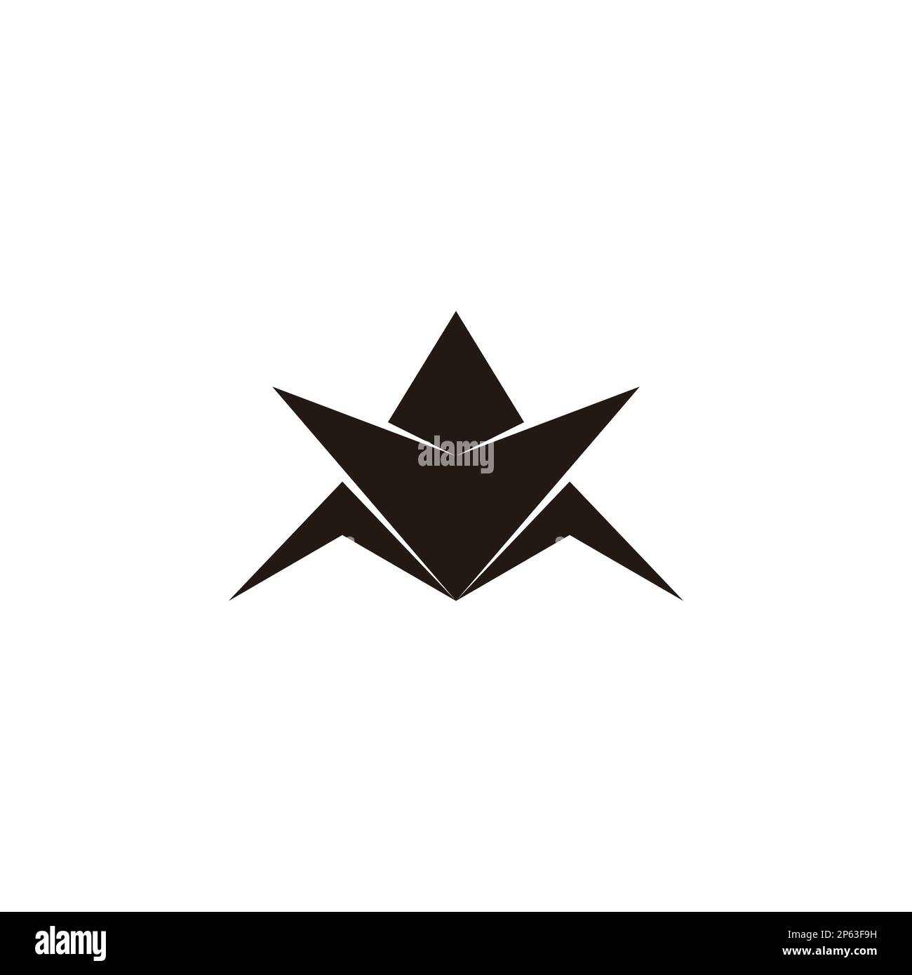 triangle paper origami symbol logo vector Stock Vector Image & Art - Alamy