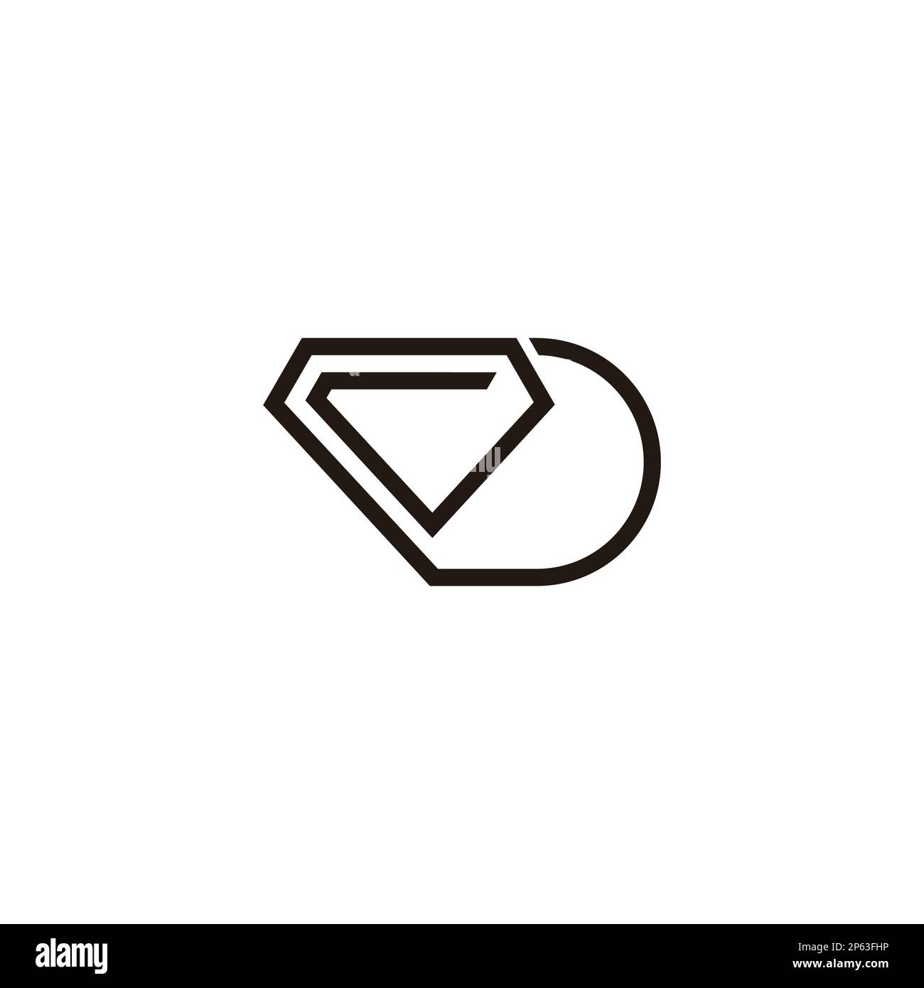Geometric Diamond Logo Paragon Geometric Diamond Logo Design By