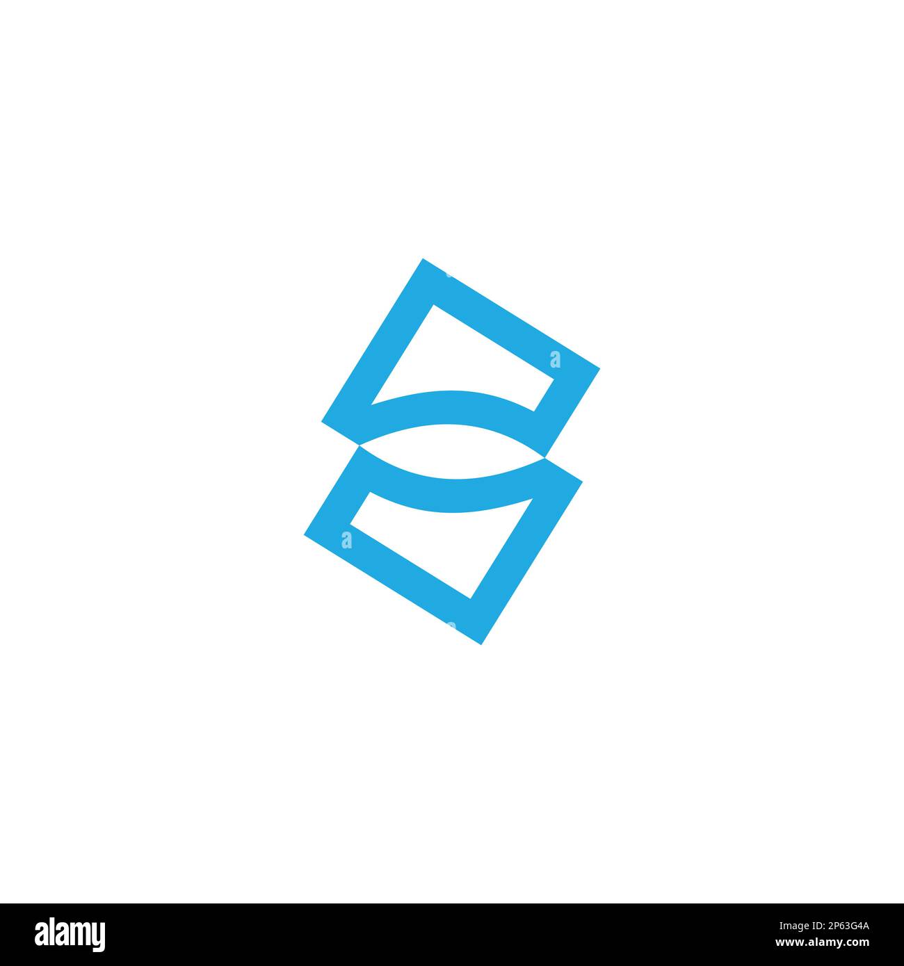 letter s simple geometric abstract logo vector Stock Vector Image & Art ...