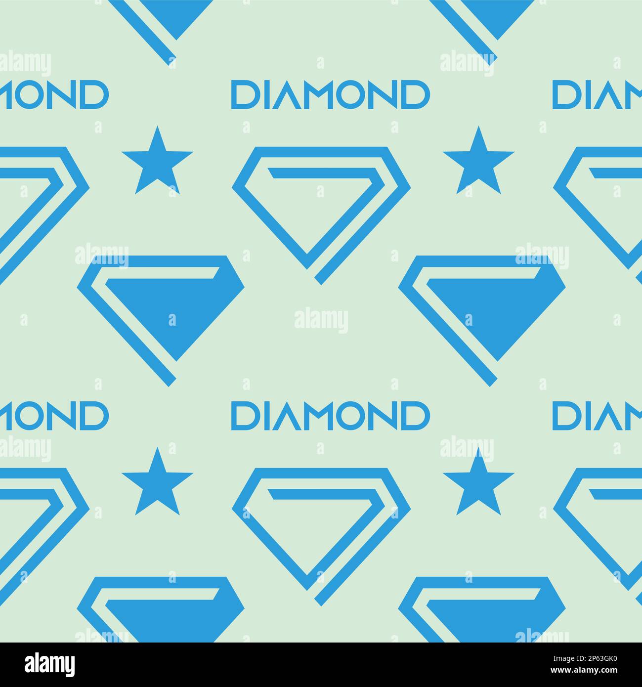 blue diamond star seamless background vector Stock Vector Image & Art ...