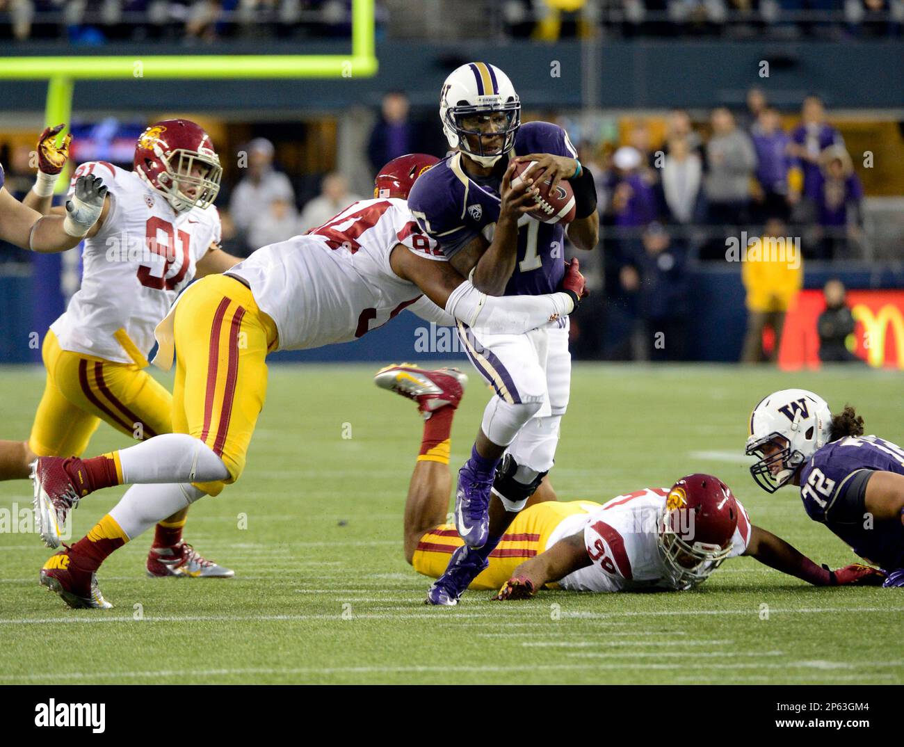 October 13, 2012. .Washington Huskies quarterback Keith Price #17 iis ...