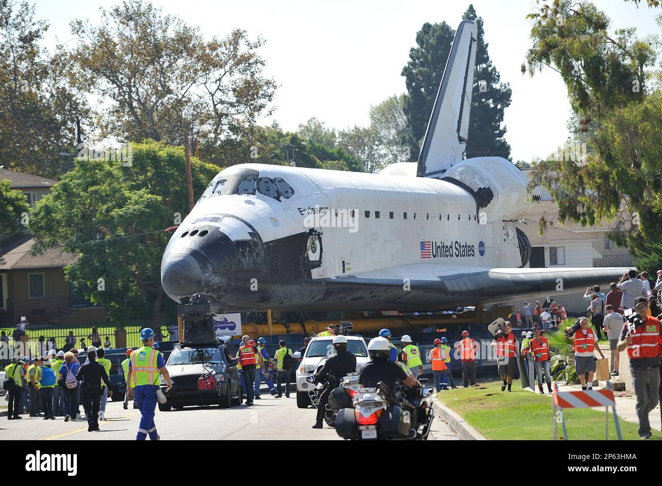 Space Shuttle Route Los Angeles