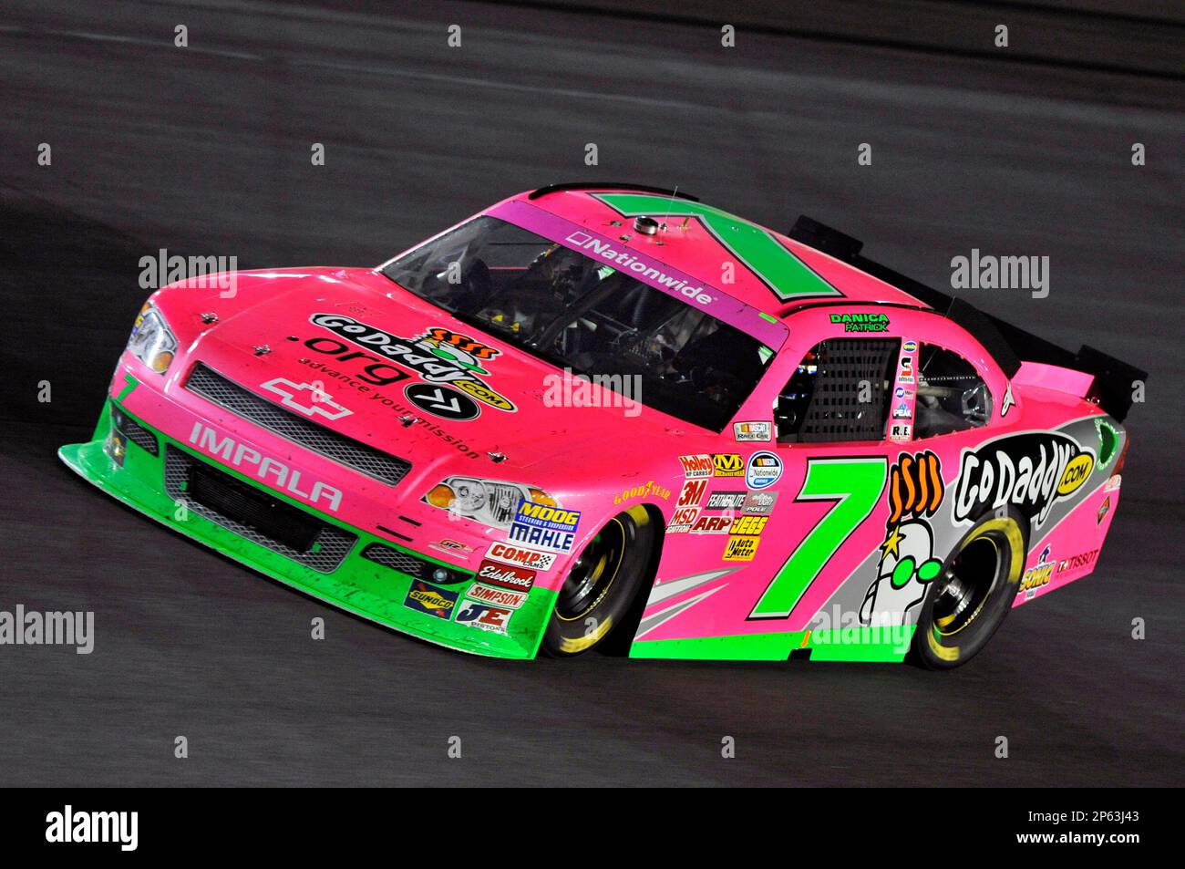 Danica Patrick (7) during the NASCAR Nationwide Series auto race at ...