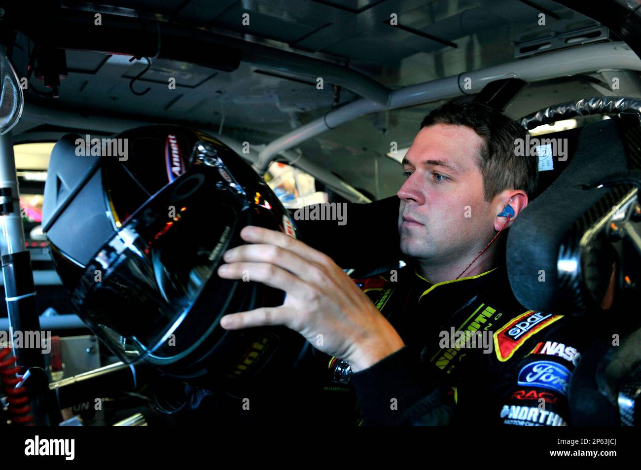 Michael Annett during practice for the NASCAR Nationwide Series auto ...