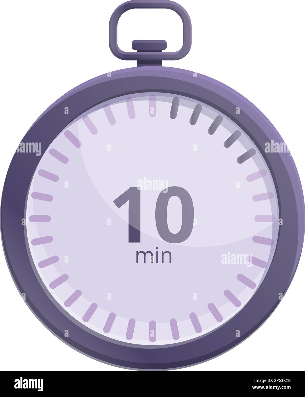 Alarm stopwatch icon cartoon vector. Timer clock. Stop time Stock ...