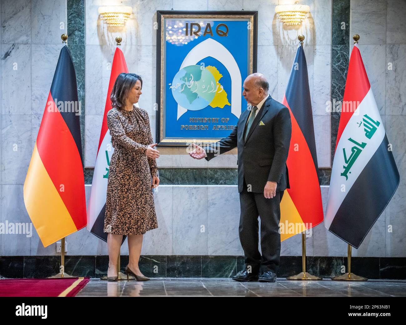 Bagdad, Iraq. 07th Mar, 2023. Annalena Baerbock (Bündnis 90/Die Grünen ...