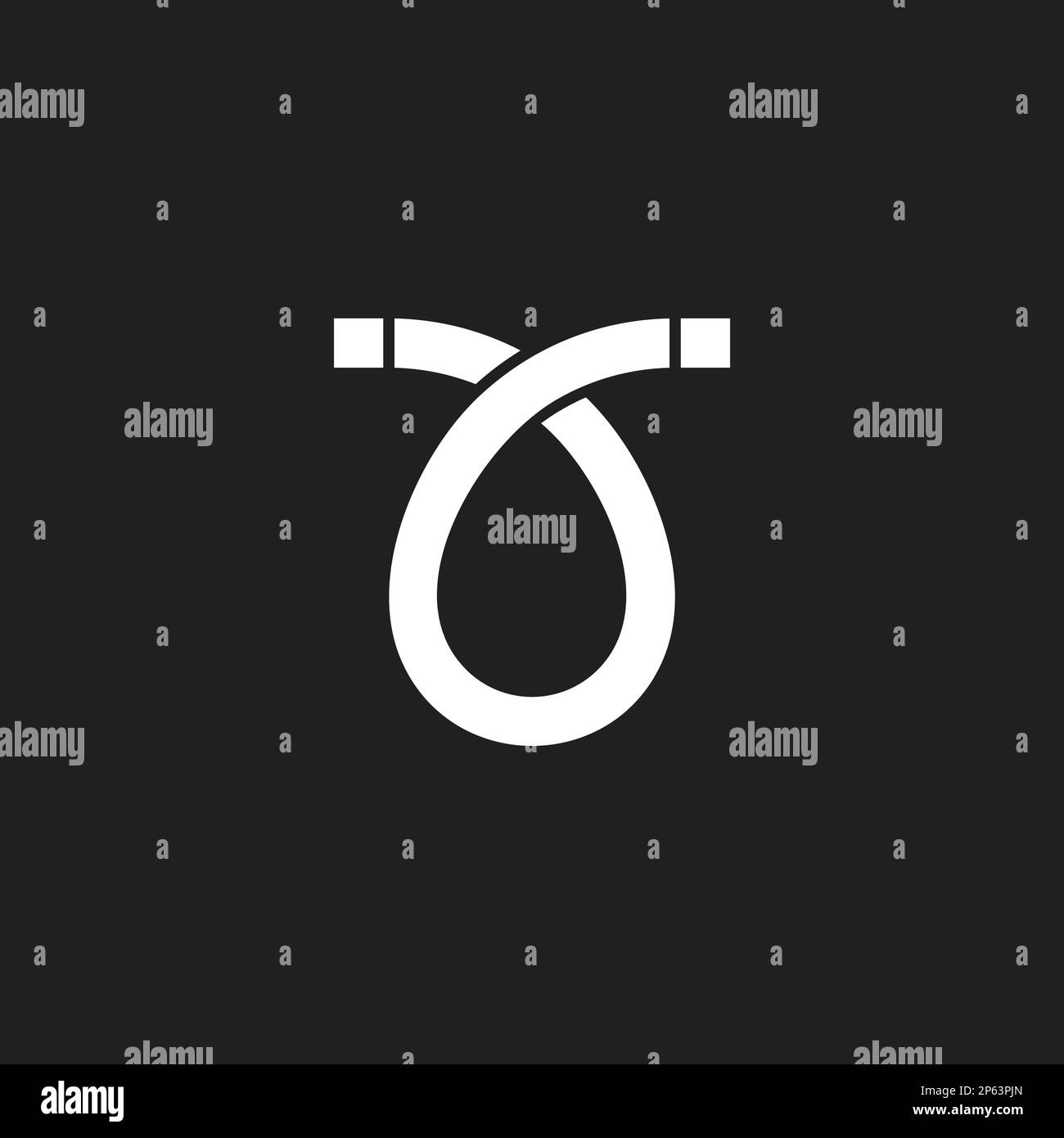 loop overlap object geometric simple logo vector Stock Vector Image ...
