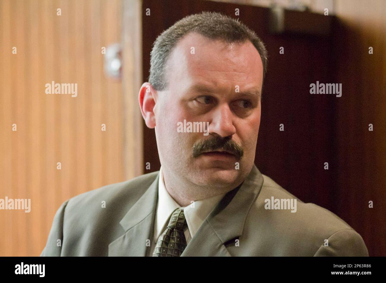 Suspended Buena Vista Police Officer Kenneth Bluew says goodbye to ...