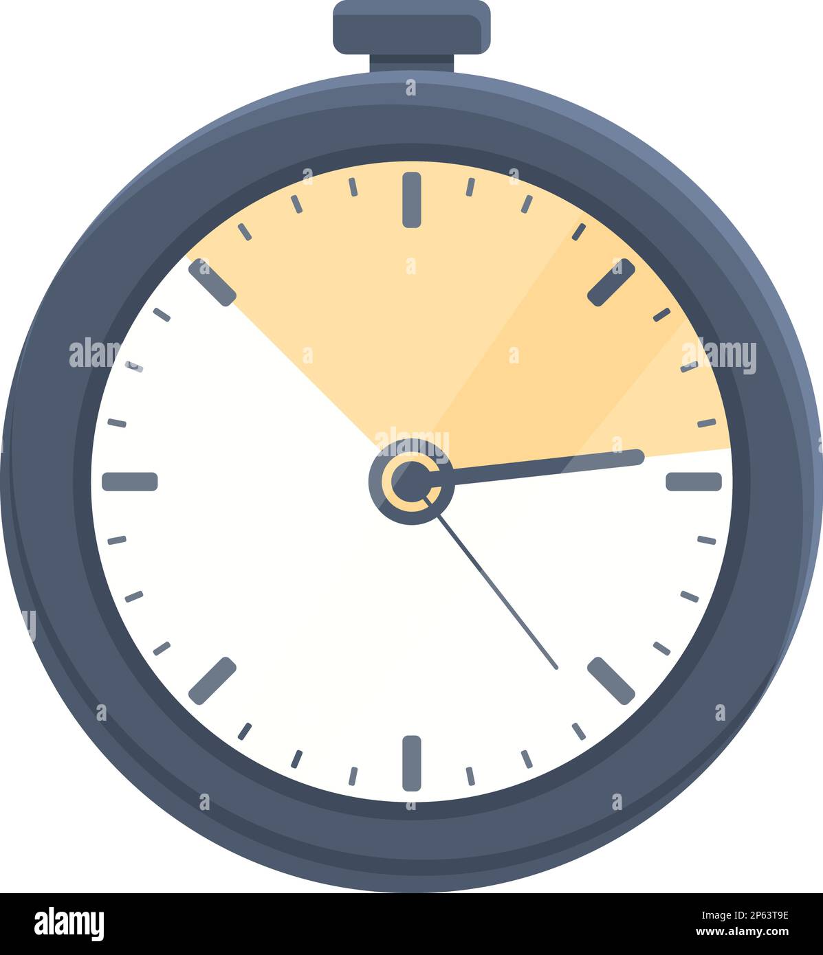 Sport stopwatch icon cartoon vector. Timer clock. Stop alarm Stock ...