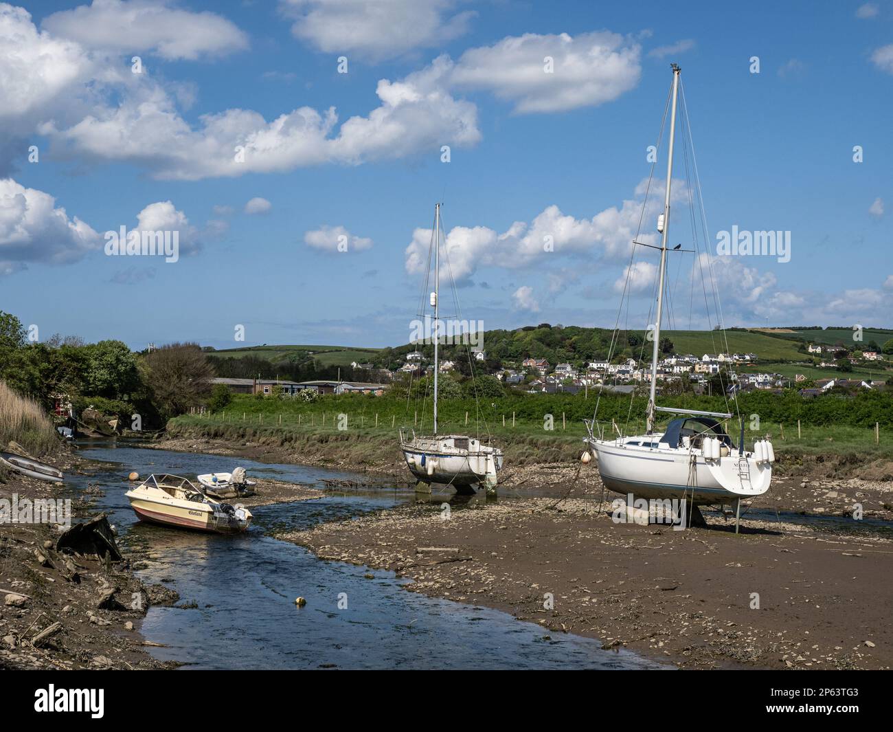 Lynmouth village and harbour, Devon, England Stock Photo - Alamy