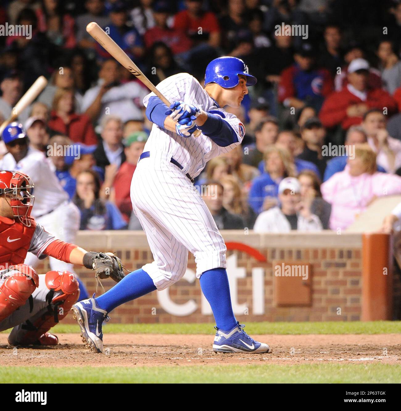 Chicago Cubs Anthony Rizzo (44) in action during a game against the ...