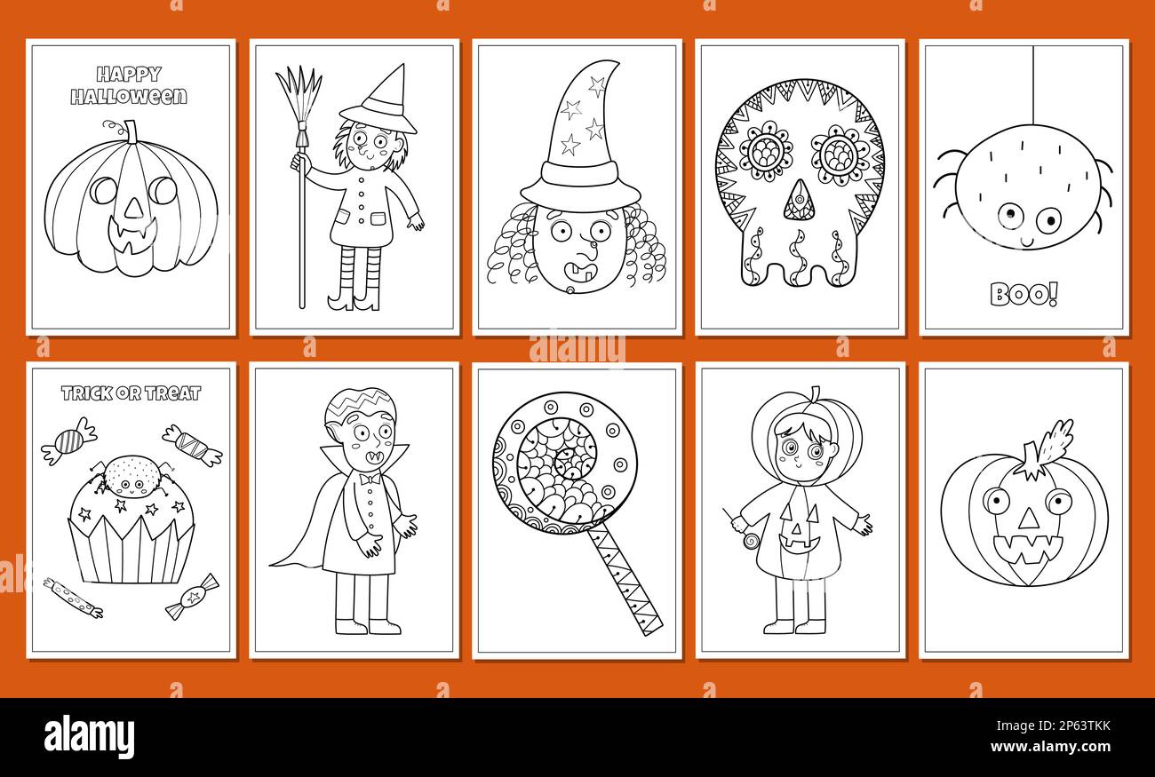 Coloring page bundle Stock Vector Images - Alamy