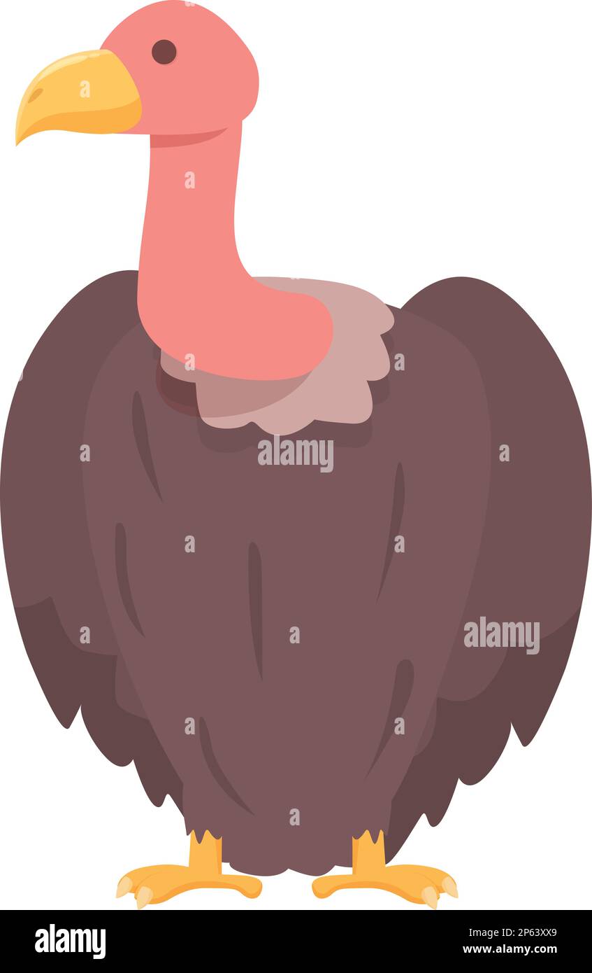 Bird predator icon cartoon vector. Nature evil. Vulture wild Stock ...