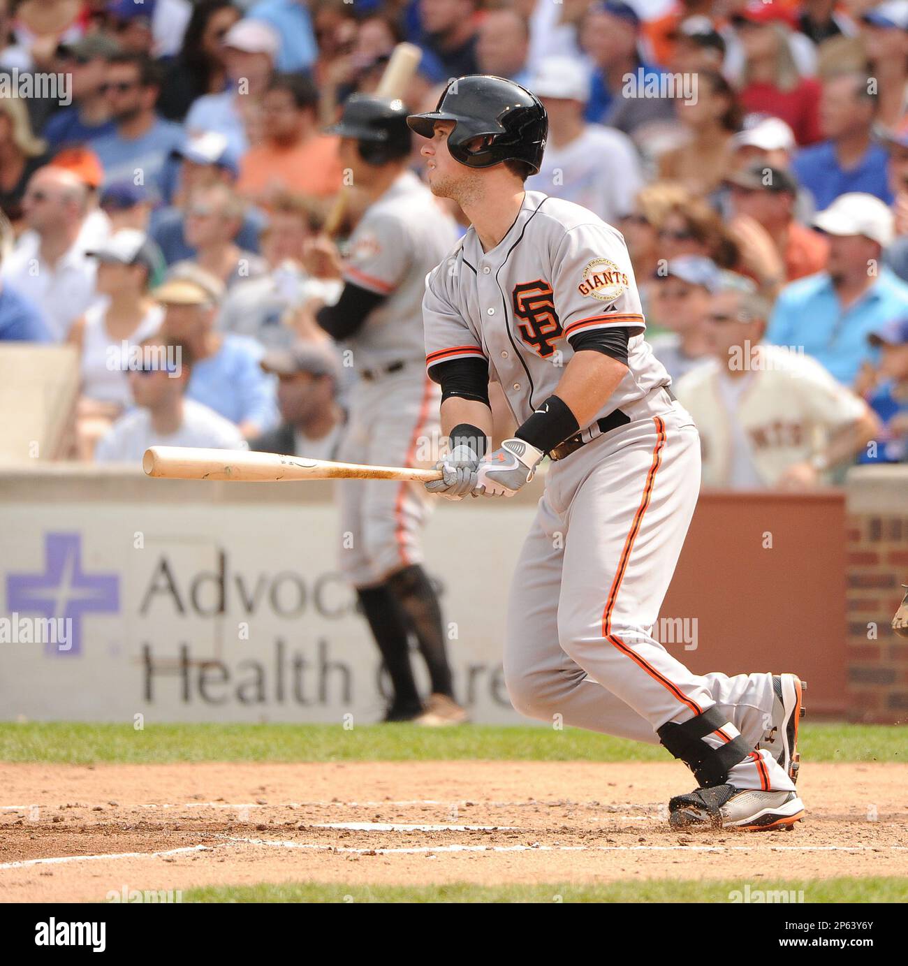 San Francisco Giants Buster Posey (28) in action during a game against ...