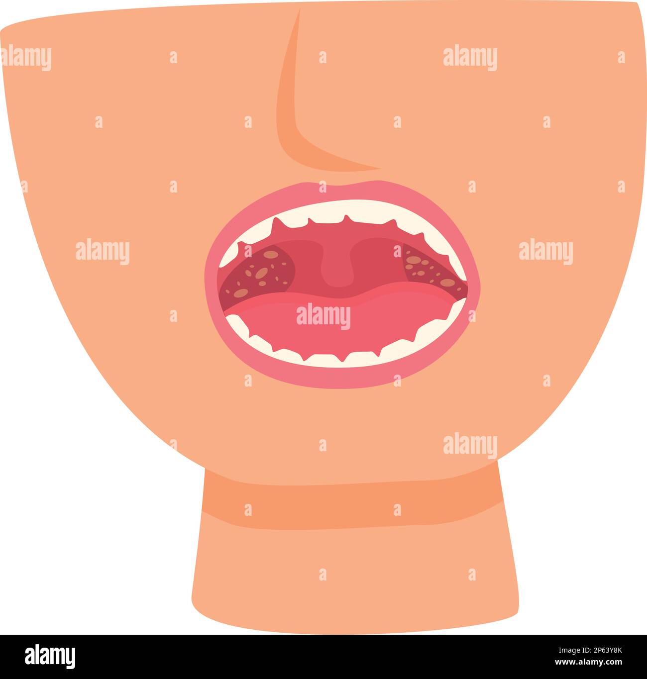 Dental infection icon cartoon vector. Mouth hygiene. Medical health ...