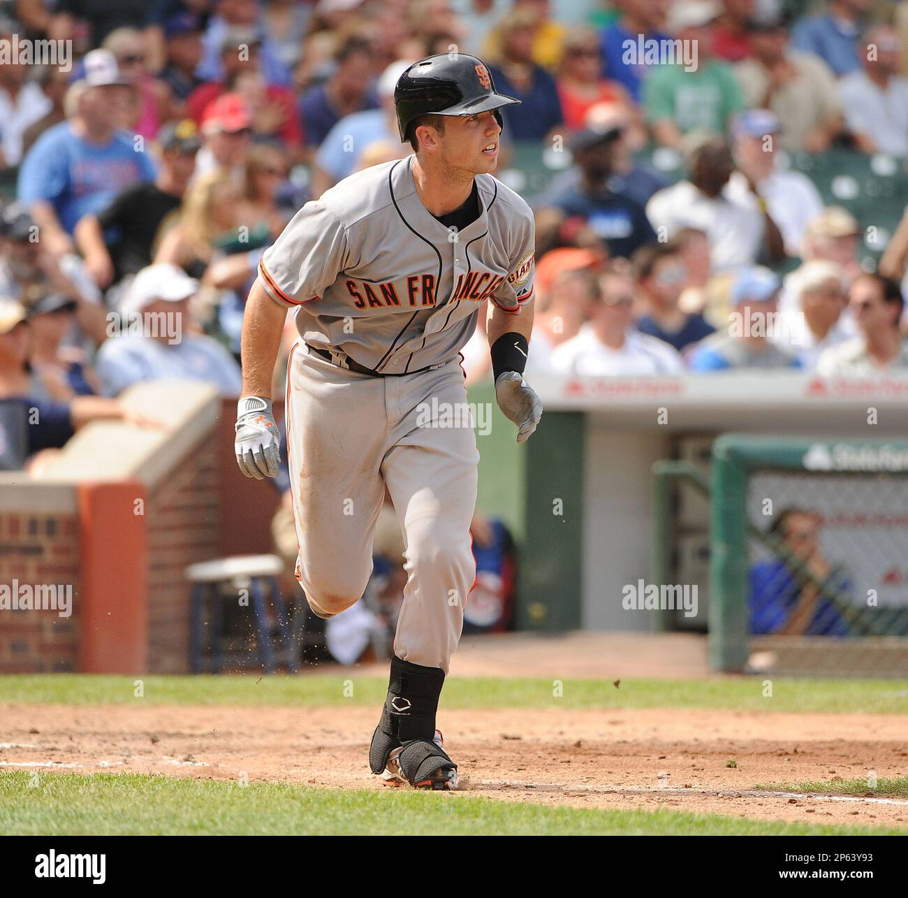 San Francisco Giants Buster Posey (28) in action during a game against ...