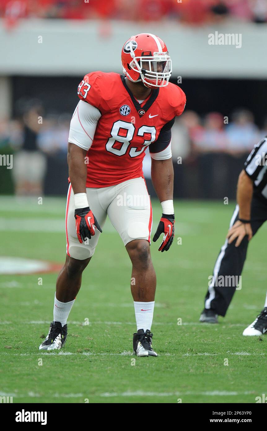 Georgia Bulldogs Cornelius Washington (83) in action during a game ...