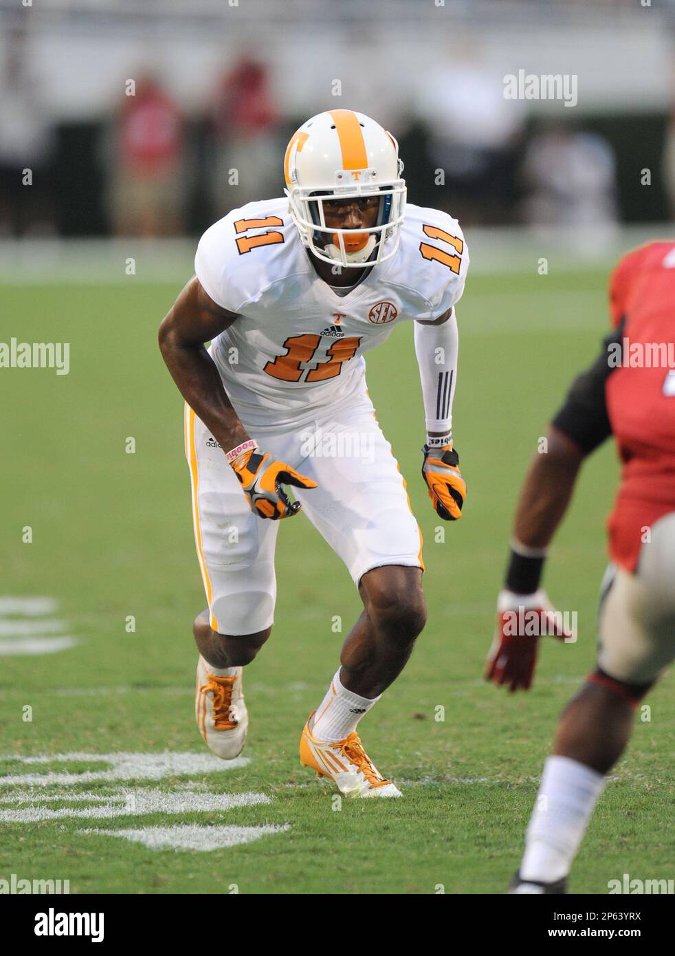 Tennessee Volunteers Justin Hunter (11) in action during a game against ...