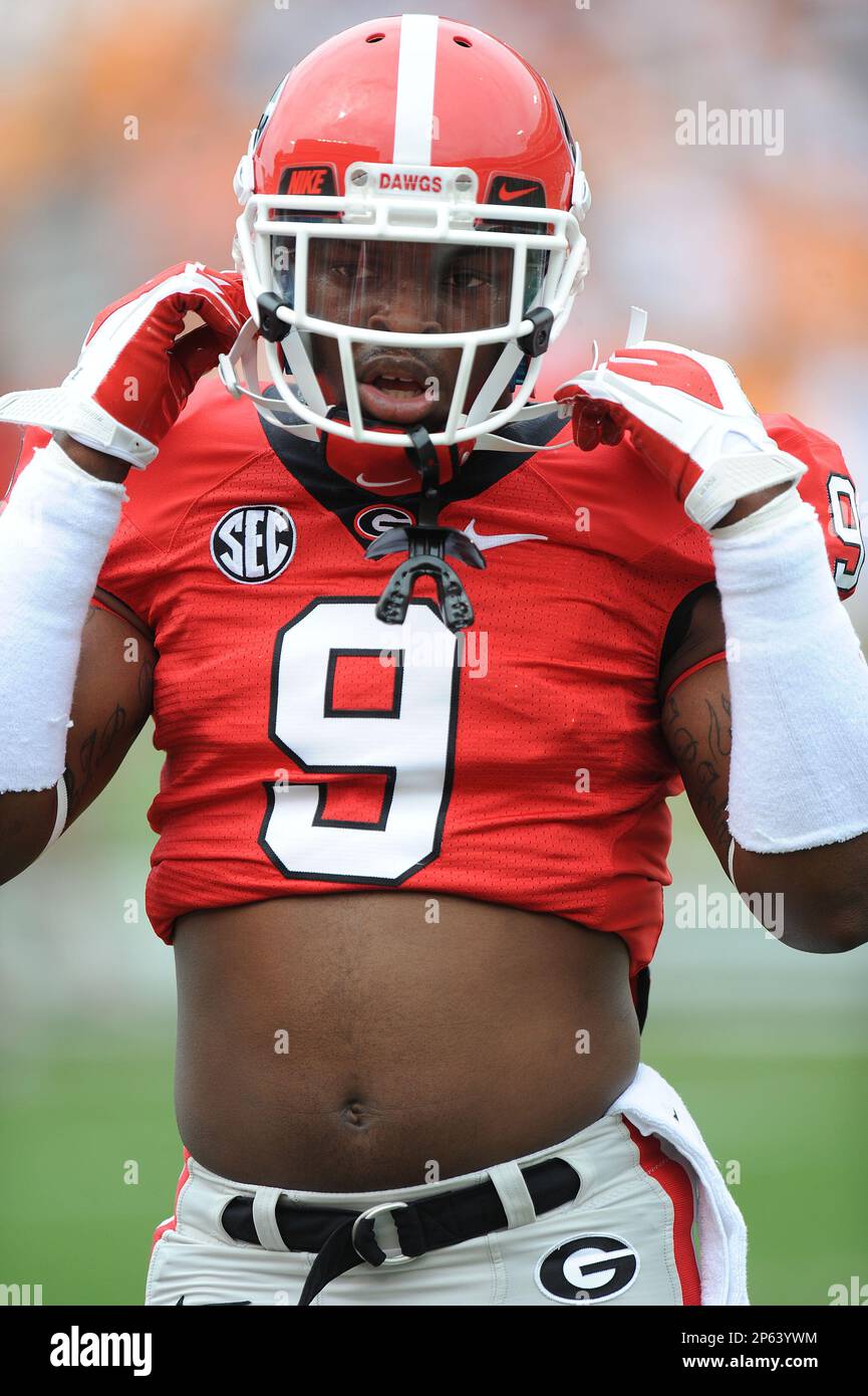 Georgia Bulldogs Alec Ogletree (9) in action during a game against the ...