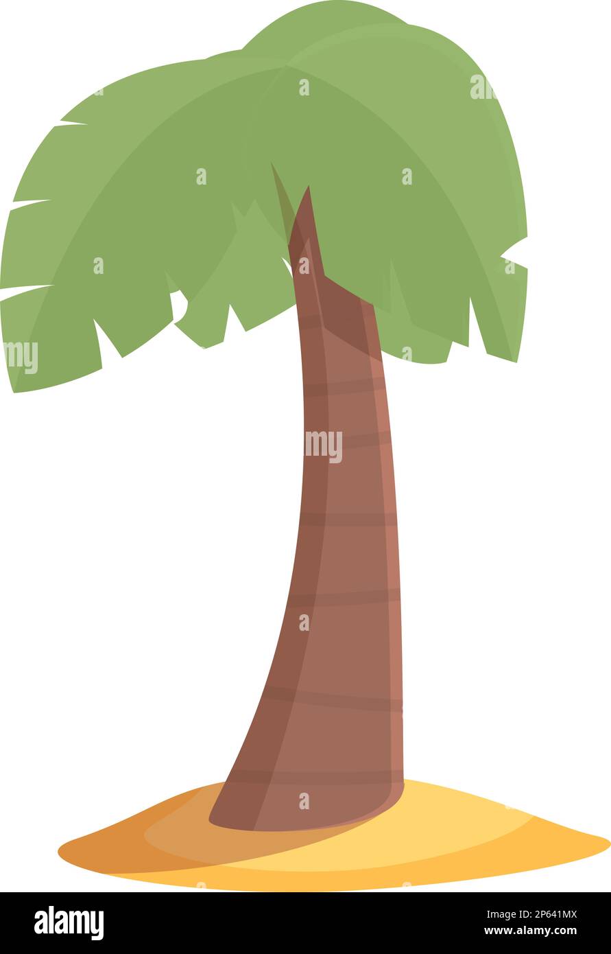 Desert palm tree icon cartoon vector. Africa camp. Cute ancient Stock ...