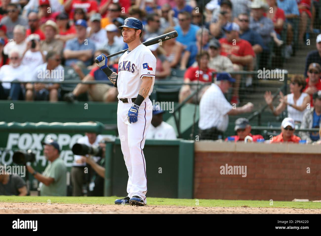 Texas Rangers Josh Hamilton in a game vs the Oakland Athletics in a ...