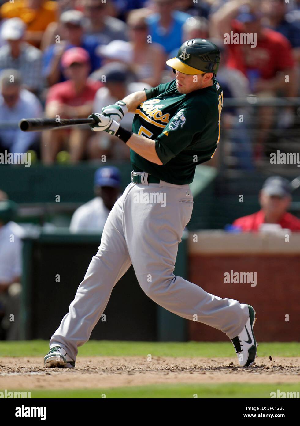 Oakland A's Stephen Drew in a game vs the Texas Rangers on Sept. 28 ...