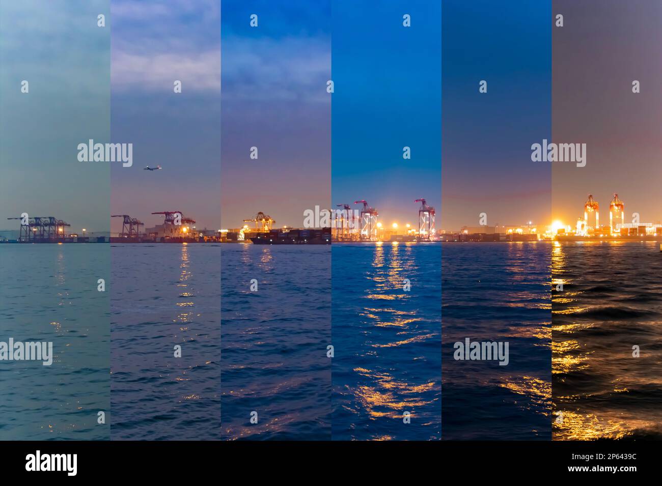 Time lapse container ship loading hi-res stock photography and images ...